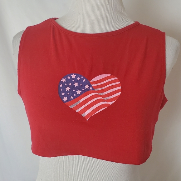 Notations | Tops | American Flag Crop Top By Notations Clothing Co ...
